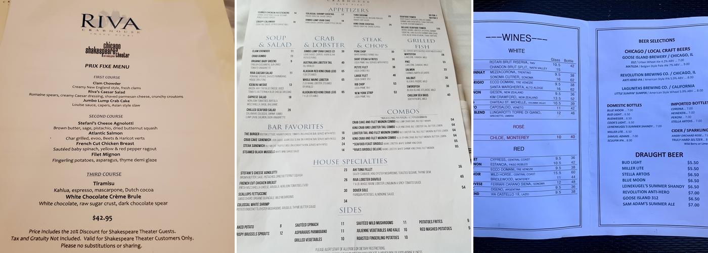 Riva, Chicago - Menu, Reviews (160), Photos (40) - Restaurantji