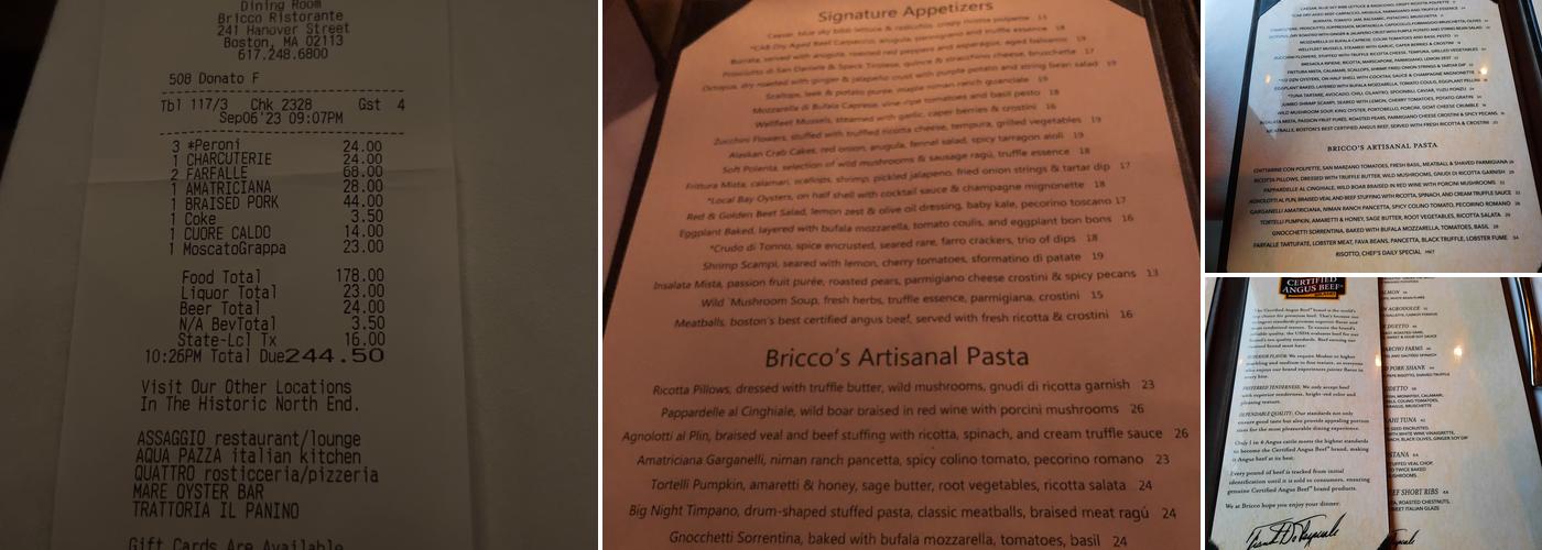 Bricco, Boston - Menu, Reviews (1196), Photos (97) - Restaurantji