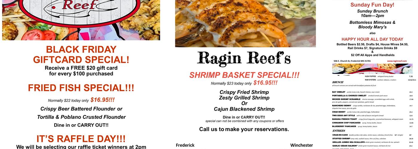ragin' reef, Frederick - Menu, Reviews (434), Photos (68) - Restaurantji