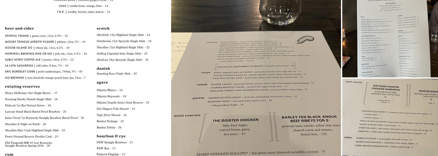 Roister, Chicago - Menu, Reviews (527), Photos (114) - Restaurantji