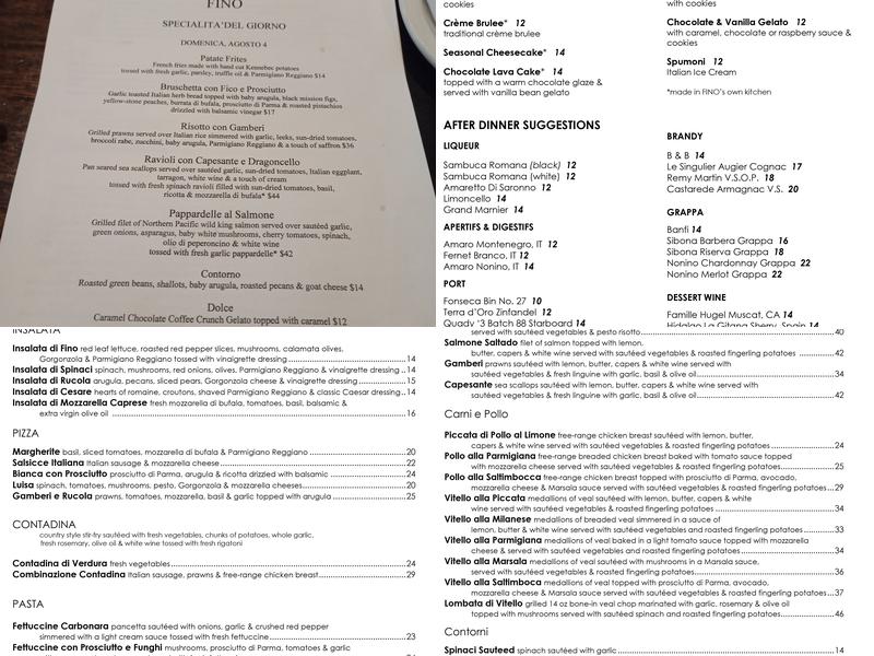 Fino, San Francisco - Menu, Reviews (384), Photos (70) - Restaurantji