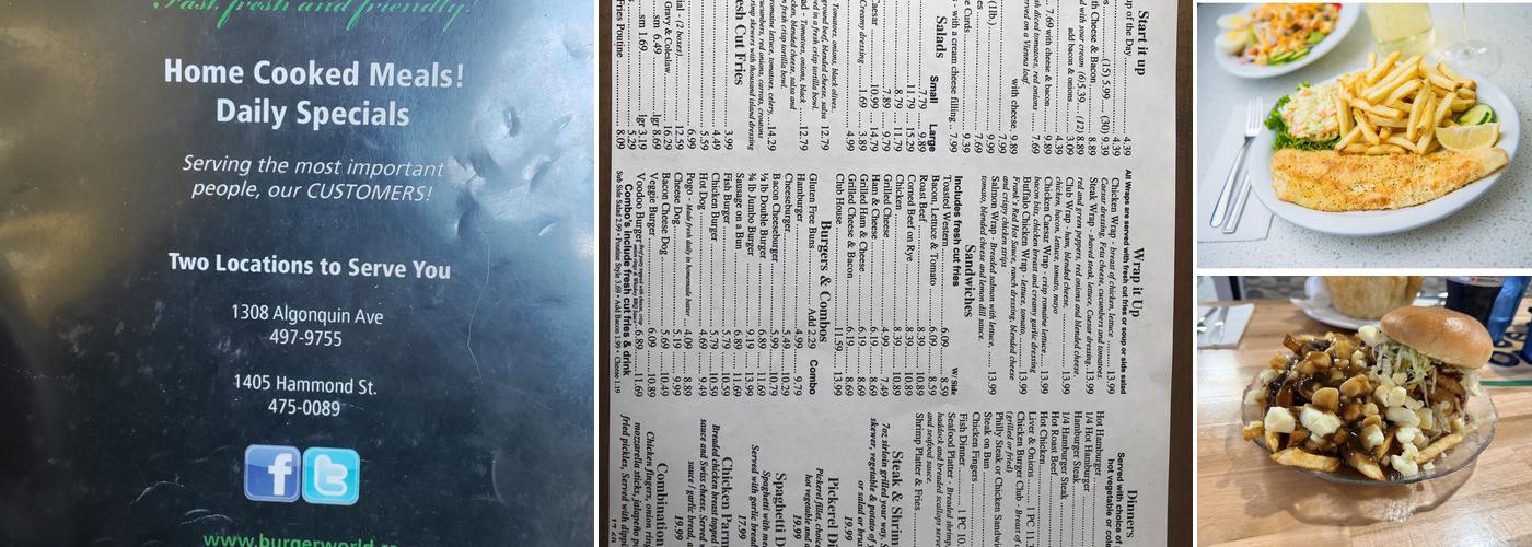 Burger World, North Bay - Menu, Reviews (314), Photos (70) - Restaurantji