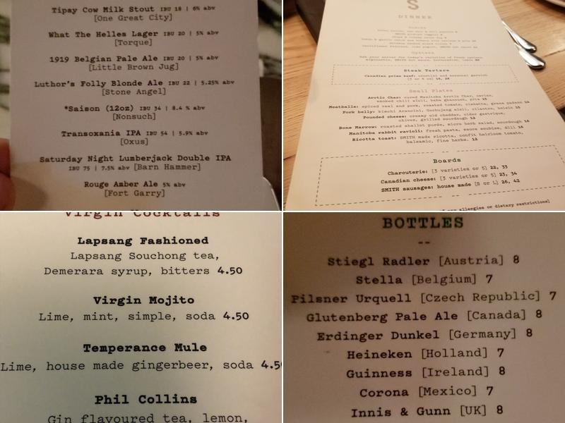 SMITH Restaurant, Winnipeg - Menu, Reviews (321), Photos (108 ...