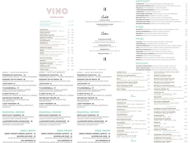 Como, Kirkland - Menu, Reviews (730), Photos (97) - Restaurantji