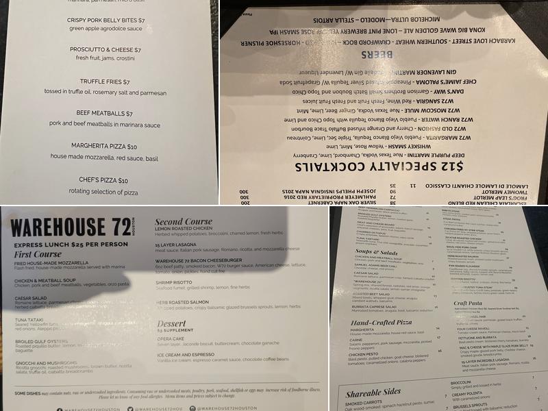 Warehouse 72, Houston - Menu, Reviews (522), Photos (104) - Restaurantji