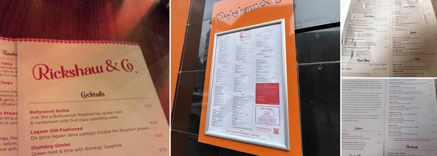 RICKSHAW & CO Glasgow, Scotland G11 6PN - Menu, Reviews (112), Photos ...