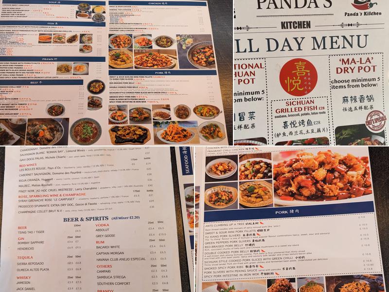 PANDA'S KITCHEN 喜悦川菜 Harrow, Greater London HA1 2RH - Menu, Reviews ...