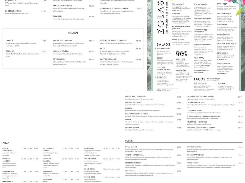 ZOLAS, Ottawa - Menu, Reviews (251), Photos (32) - Restaurantji
