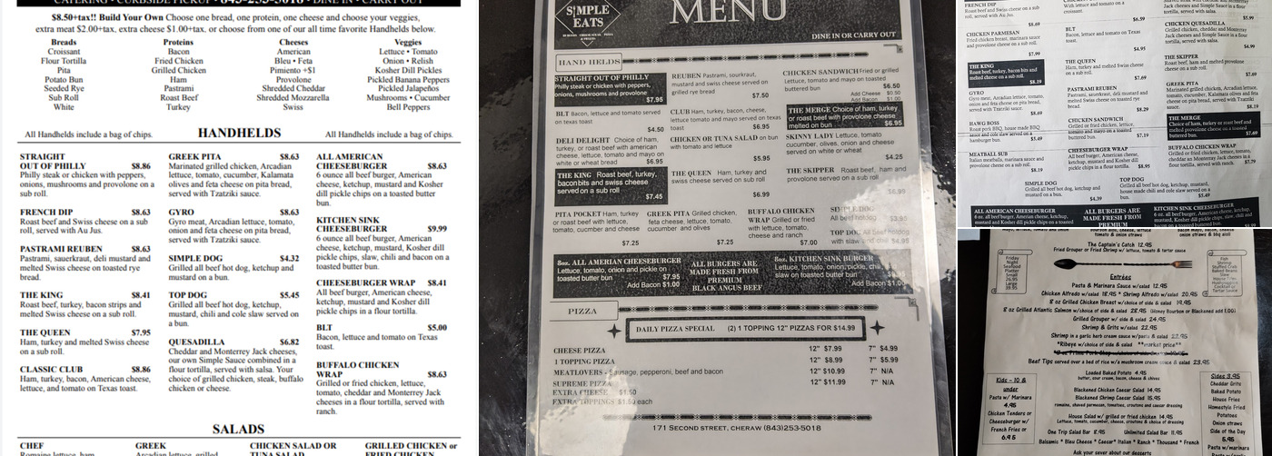 Simple Eats, Cheraw - Menu, Reviews (68), Photos (22) - Restaurantji