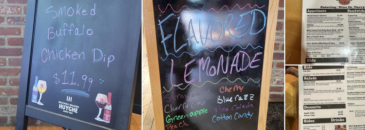 OBI's Barbecue, Marion - Menu, Reviews (188), Photos (35) - Restaurantji