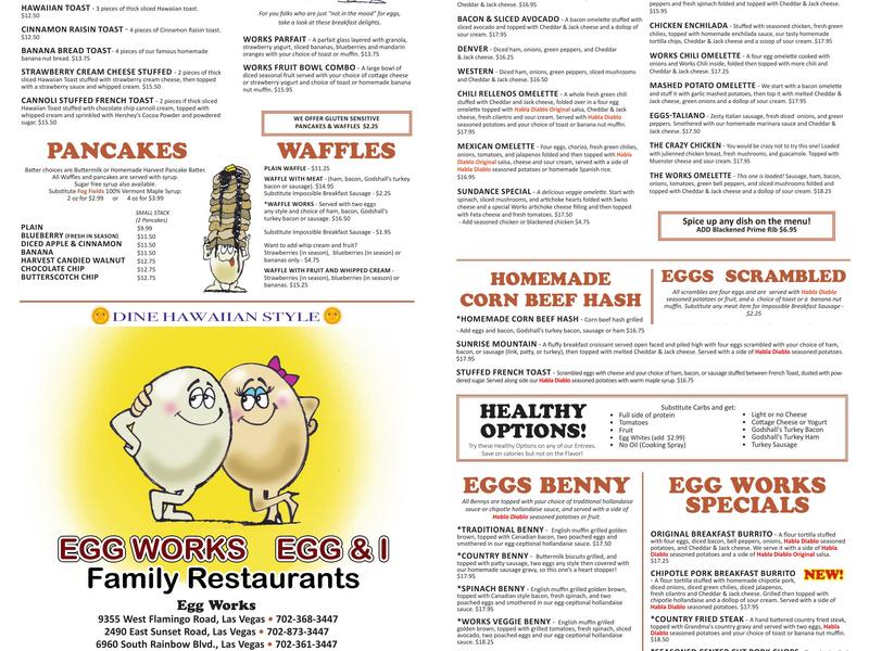 Egg Works, Las Vegas - Menu, Reviews (410), Photos (48) - Restaurantji