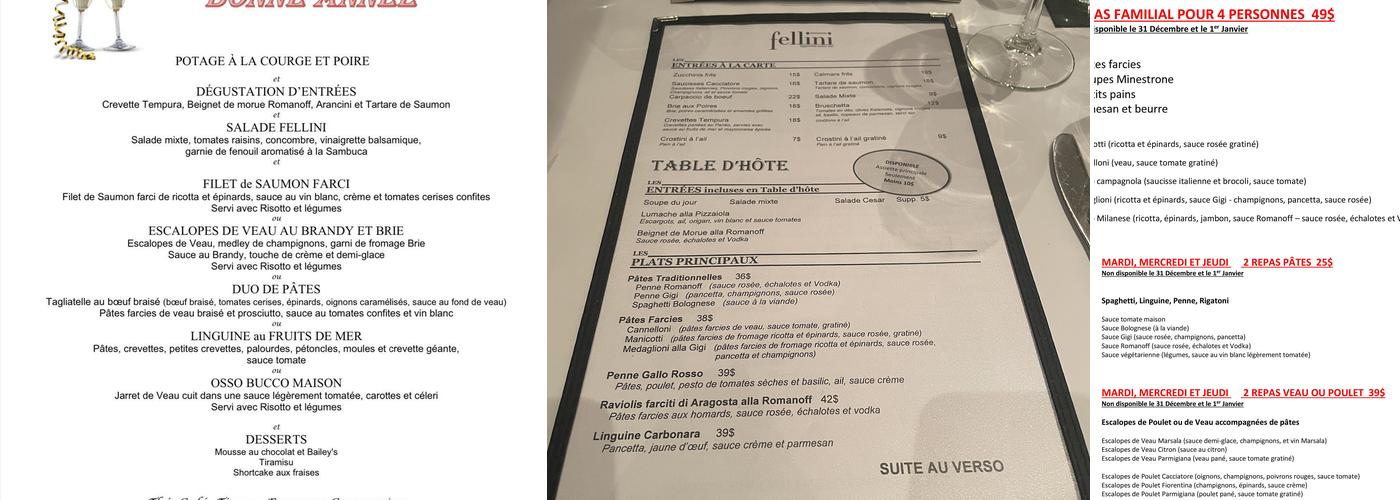 Restaurant Fellini, Saint-Eustache - Menu, Reviews (92), Photos (37 ...