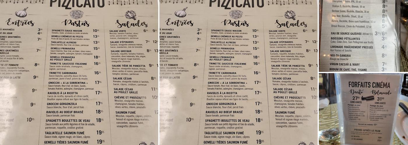 Pizzicato, Sherbrooke - Menu, Reviews (141), Photos (49) - Restaurantji