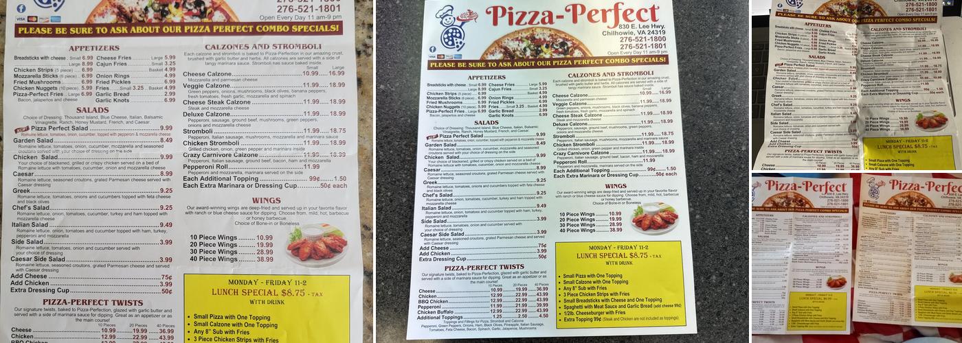 Pizza-Perfect, Chilhowie - Menu, Reviews (75), Photos (19) - Restaurantji