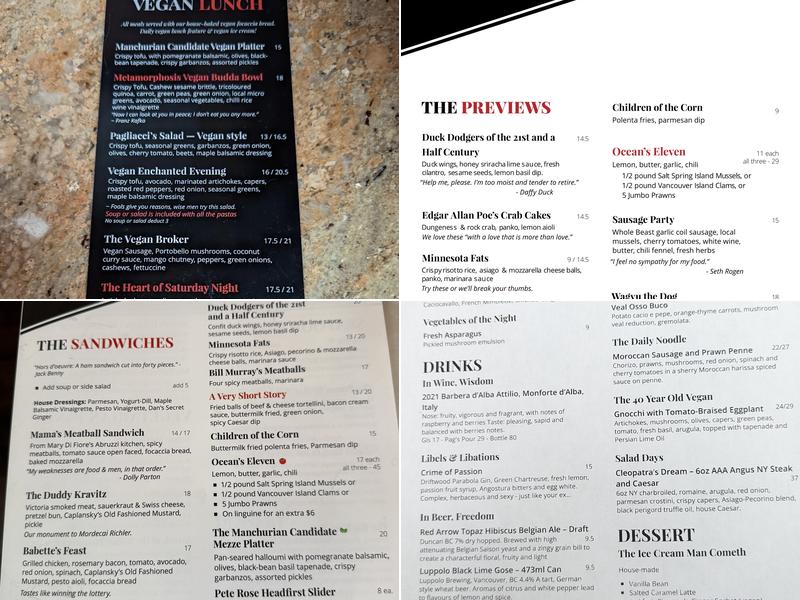 Pagliacci's, Victoria - Menu, Reviews (671), Photos (83) - Restaurantji
