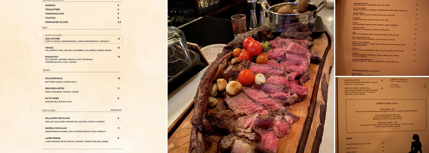 Myth, Toronto - Menu, Reviews (500), Photos (47) - Restaurantji