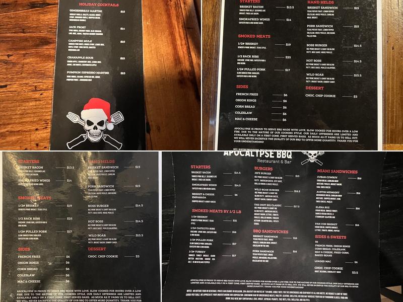 Apocalypse BBQ, Miami - Menu, Reviews (287), Photos (40) - Restaurantji