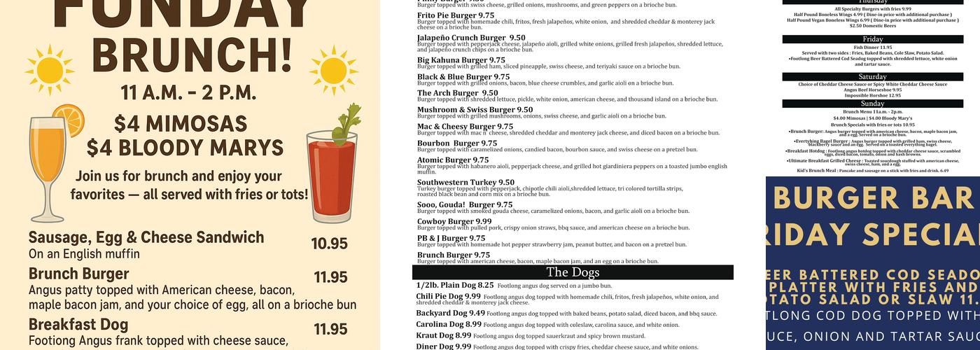 Burger Bar, Wood River - Menu, Reviews (169), Photos (25) - Restaurantji