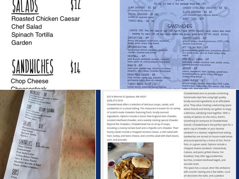 Chowderhead, Spokane - Menu, Reviews (183), Photos (23) - Restaurantji