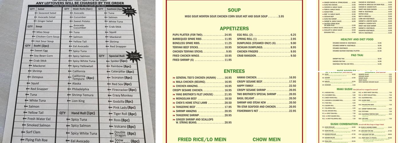 chen yang li, Nashua - Menu, Reviews (176), Photos (36) - Restaurantji