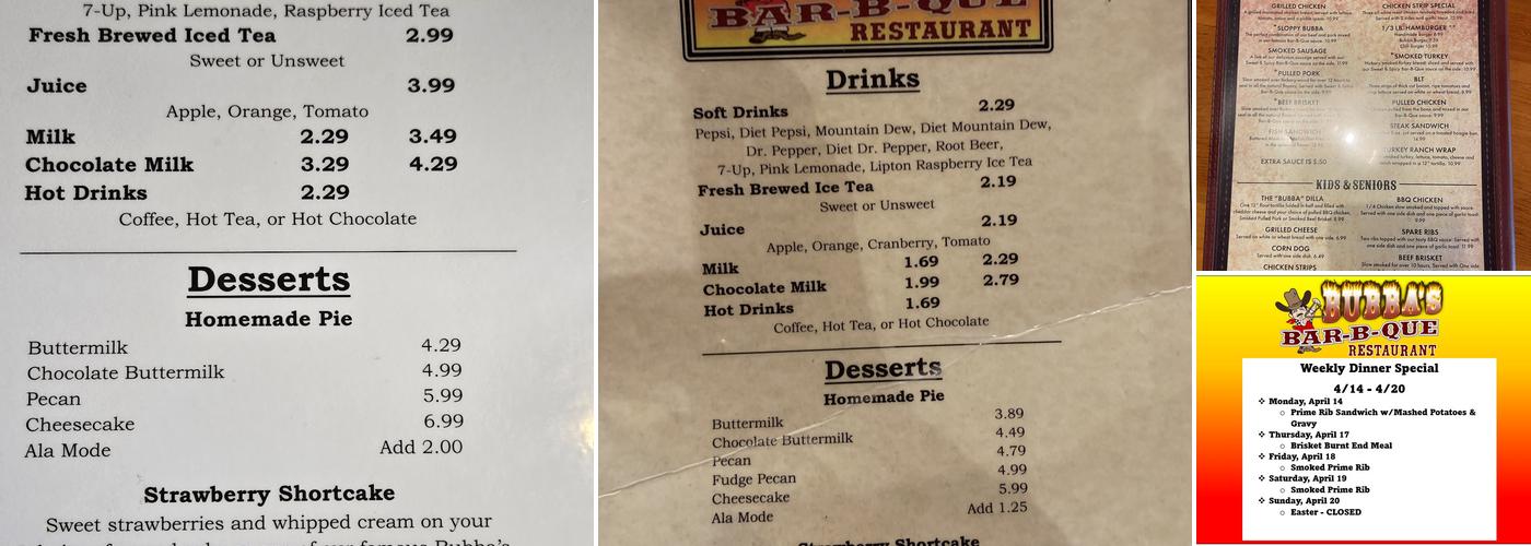 Bubba’s Bar-B-Que, Cody - Menu, Reviews (291), Photos (34) - Restaurantji