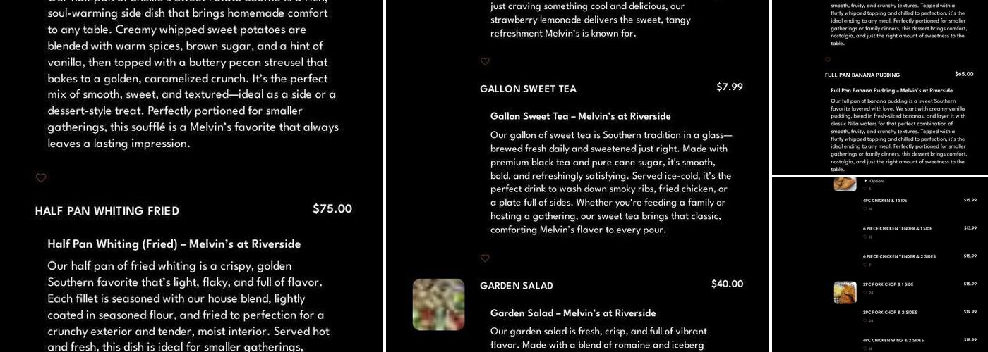 Melvin’s at Riverside, Fayetteville - Menu, Reviews (260), Photos (19 ...