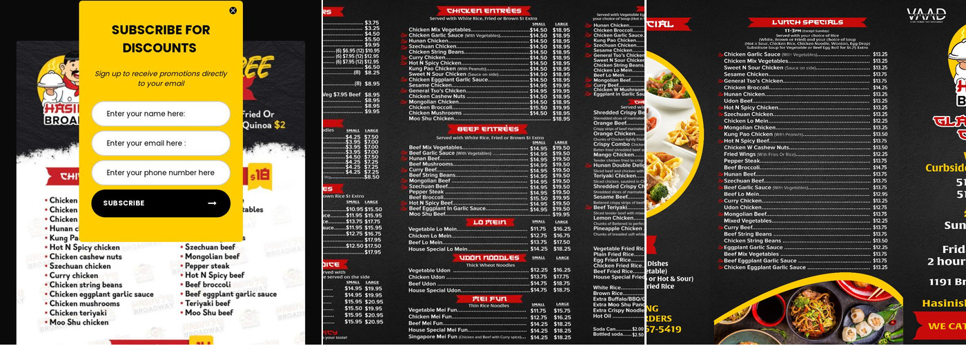 Hasini Shel Broadway, Hewlett - Menu, Reviews (101), Photos - Restaurantji