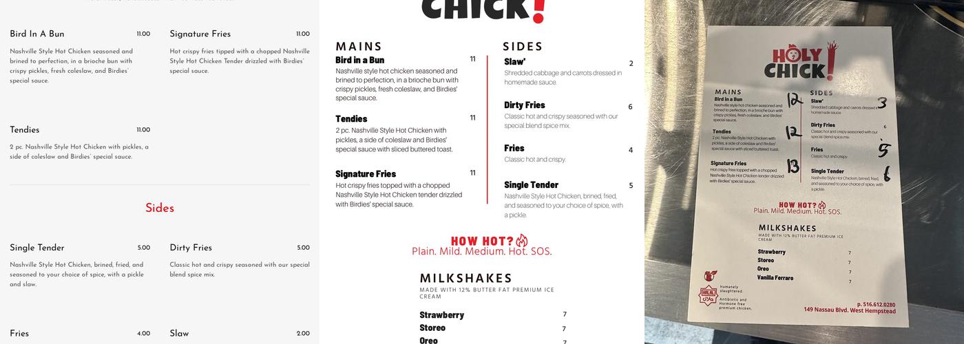 Holy Chick!, West Hempstead - Menu, Reviews (88), Photos - Restaurantji