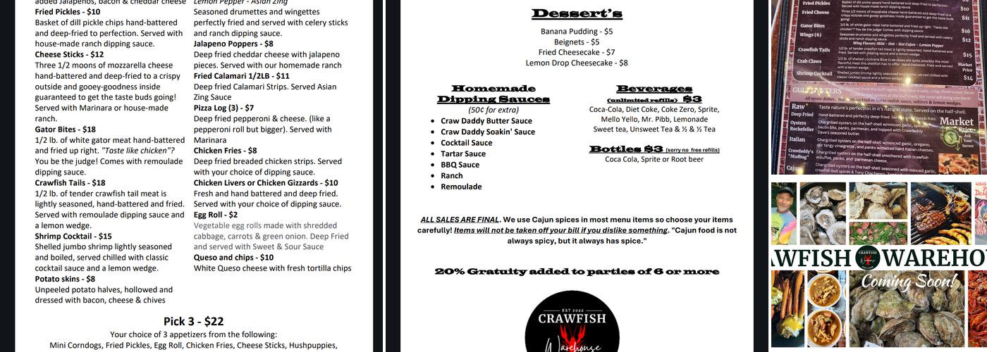 Crawfish Warehouse, Jasper - Menu, Reviews (87), Photos (20) - Restaurantji