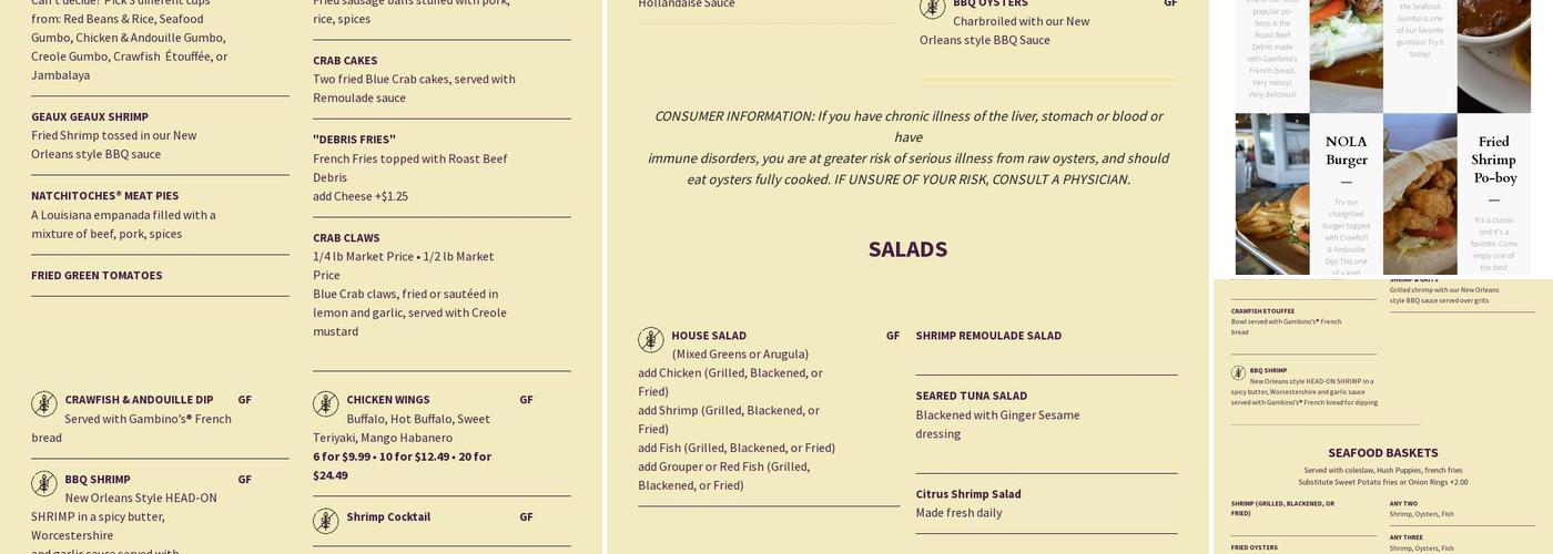 Restaurant NOLA, Pensacola - Menu, Reviews (276), Photos (32 ...