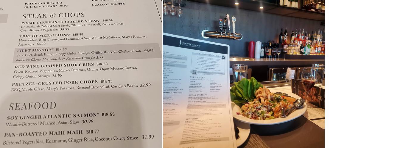 Cooper's Hawk Winery & Restaurant, Surprise - Menu, Reviews (1051 ...