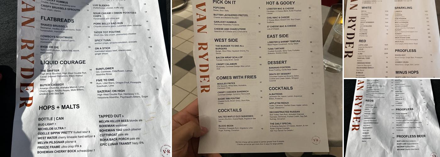 Van Ryder, Salt Lake City - Menu, Reviews (265), Photos (22) - Restaurantji