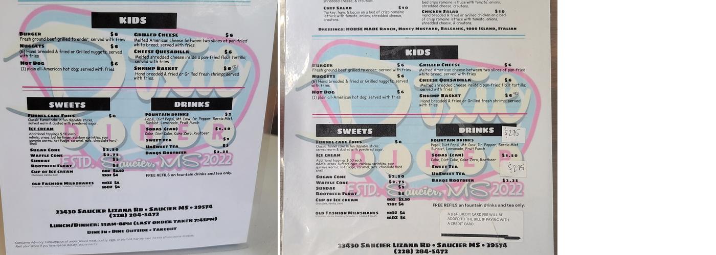 Dixie Diner, Saucier - Menu, Reviews (72), Photos (21) - Restaurantji