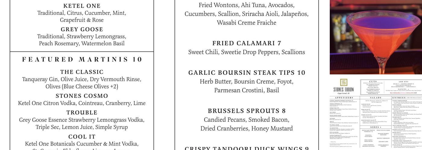 Stones Throw, Cape Coral - Menu, Reviews (273), Photos (35) - Restaurantji