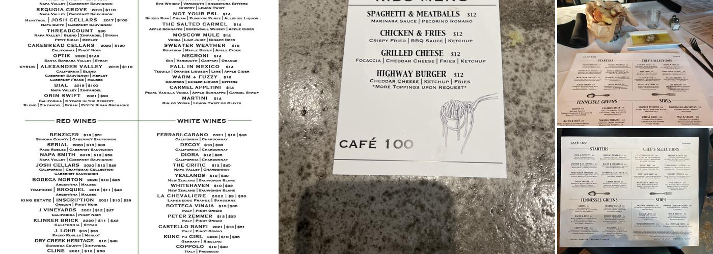 Café 100, Nashville - Menu, Reviews (217), Photos (25) - Restaurantji