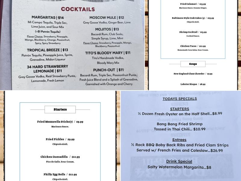 Dock 34, Seymour - Menu, Reviews (108), Photos (25) - Restaurantji