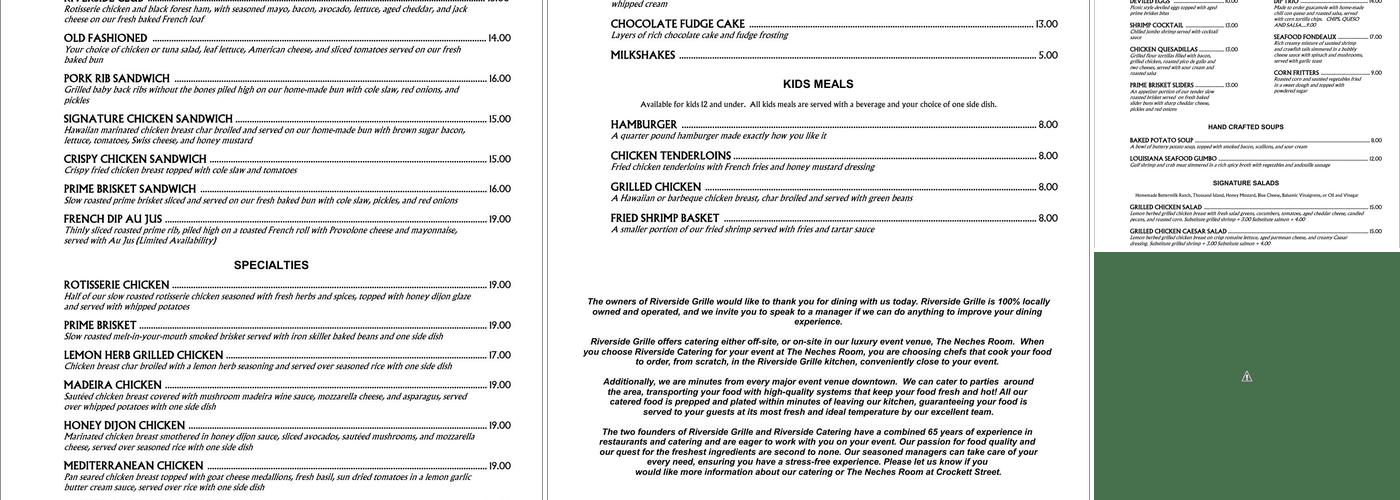 Riverside Grille, Beaumont - Menu, Reviews (191), Photos (21 ...
