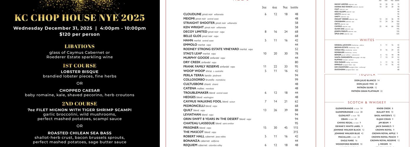 KC Chop House, Kansas City - Menu, Reviews (178), Photos (31 ...