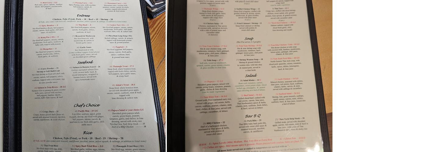 Thaiangle Restaurant, Durham - Menu, Reviews (158), Photos (13 ...