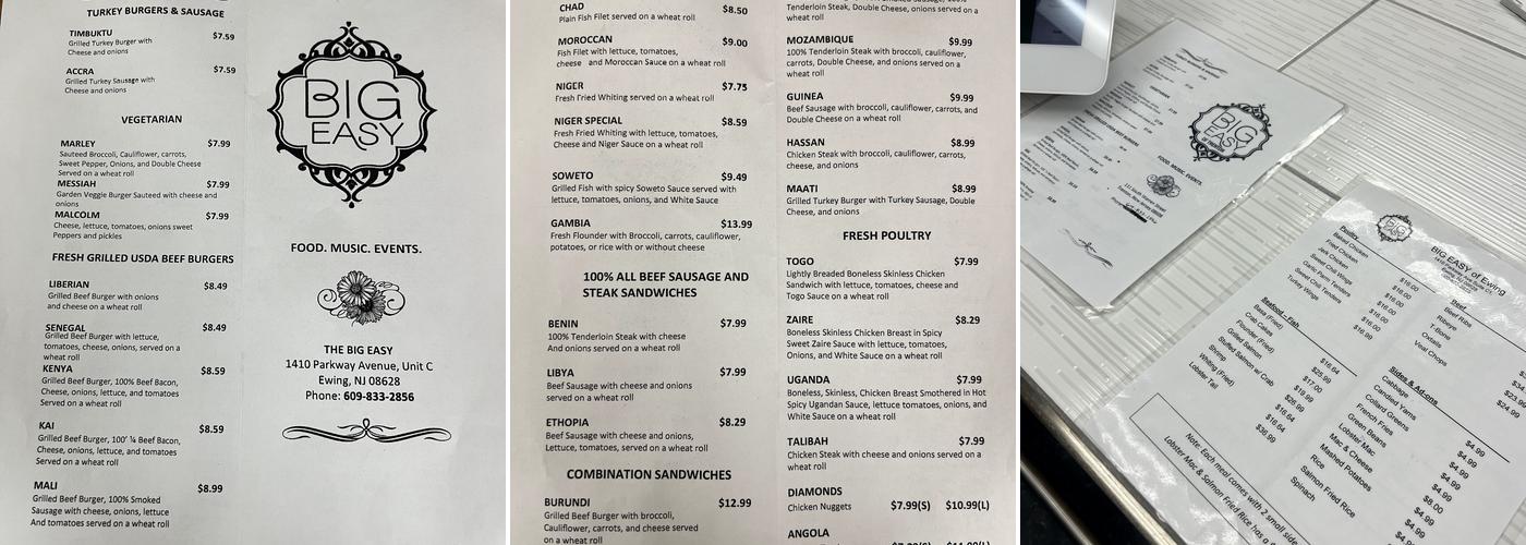 Big Easy of Ewing, Ewing - Menu, Reviews (22), Photos (16) - Restaurantji