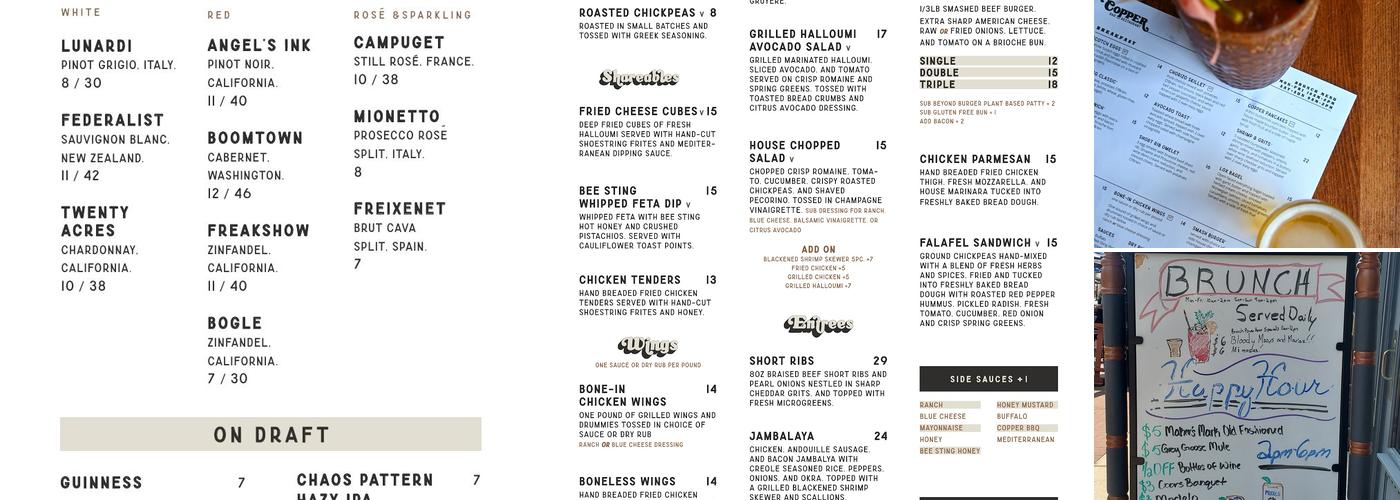 Copper, Milwaukee - Menu, Reviews (77), Photos (26) - Restaurantji