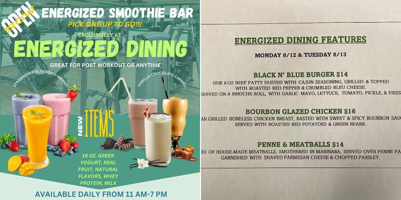 ENERGIZED DINING, Butler - Menu, Reviews (28), Photos (13) - Restaurantji