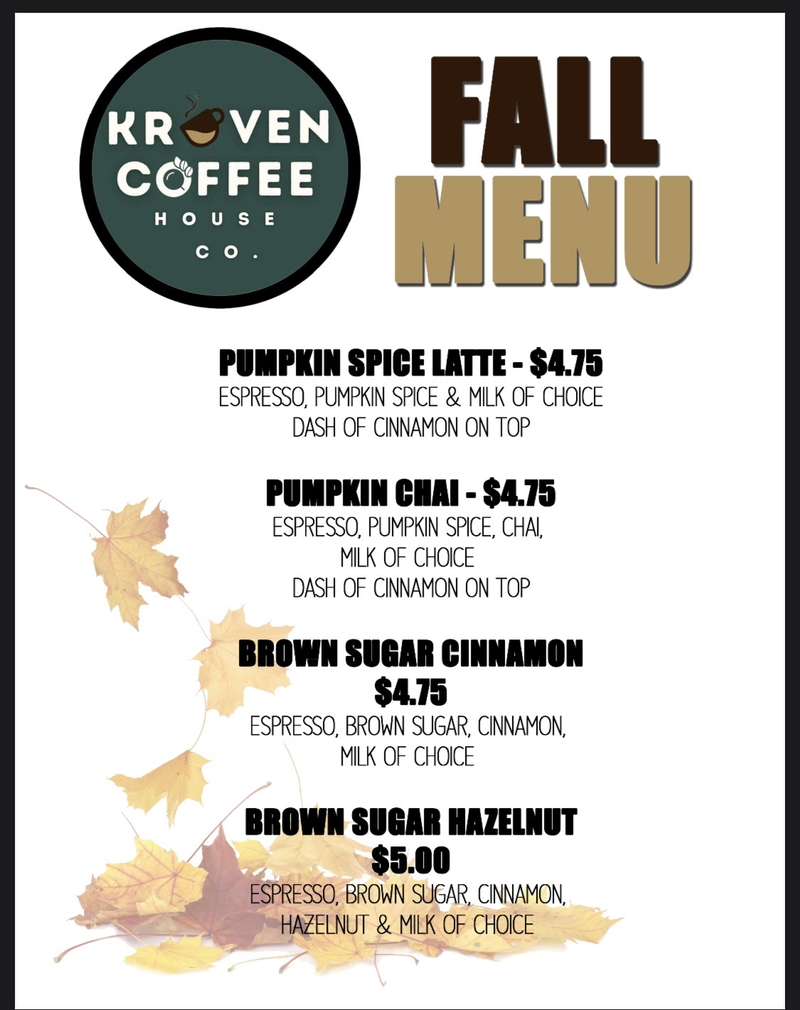 Kraven Coffee, Caro - Menu, Reviews (30), Photos - Restaurantji