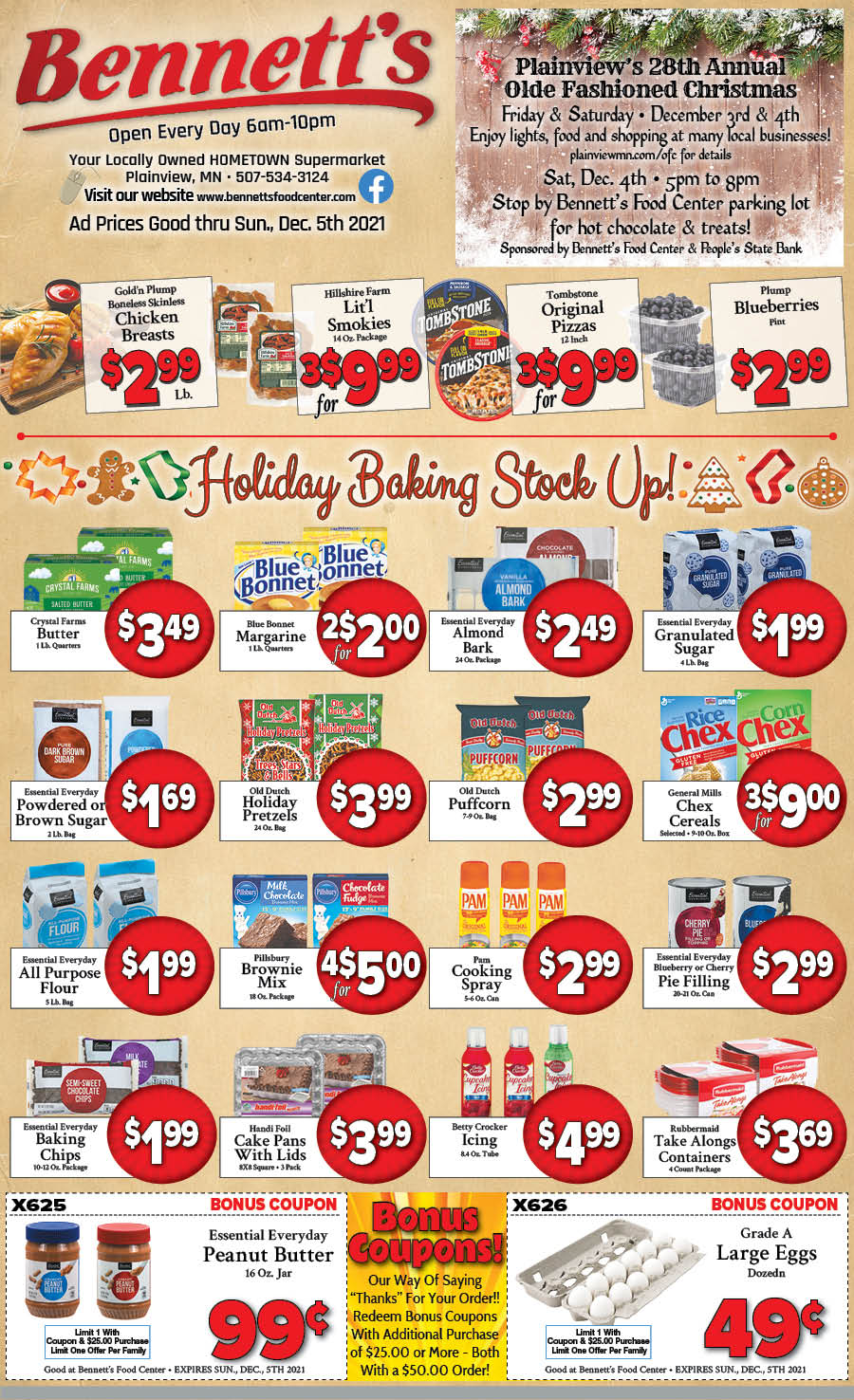 BENNETT'S FOOD CENTER - Plainview MN - Hours, Directions, Reviews ...