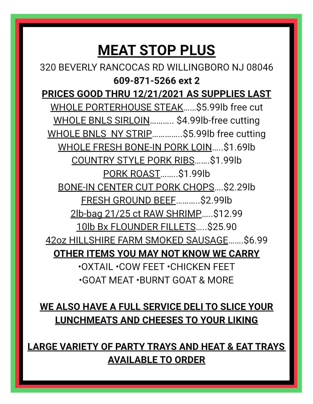 MEAT STOP PLUS - Willingboro NJ - Hours, Directions, Reviews - Loc8NearMe