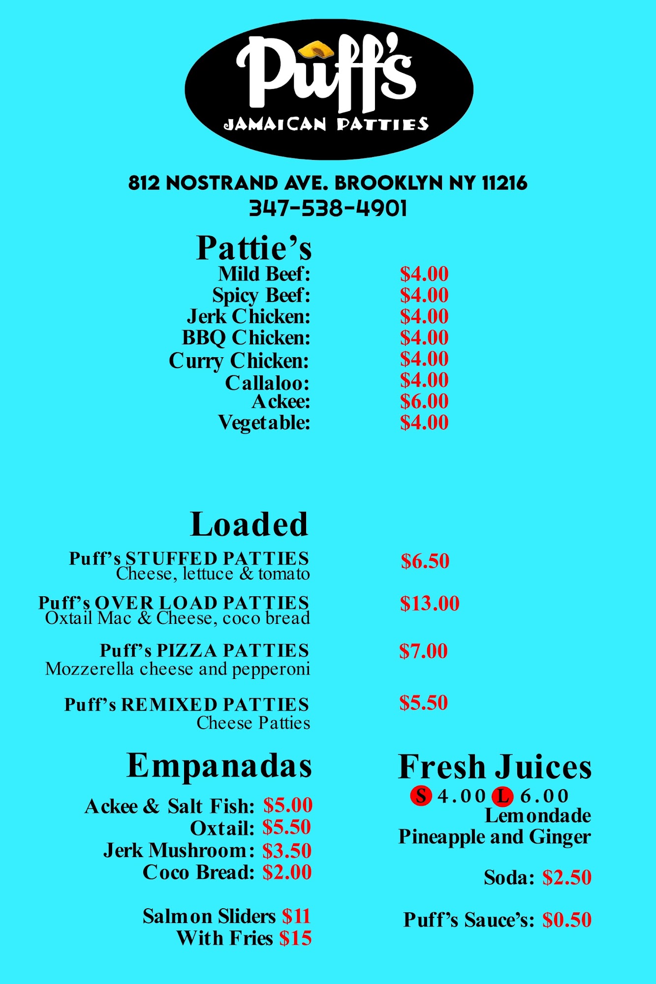 Puffs Patties, Brooklyn - Menu, Reviews (102), Photos (18) - Restaurantji