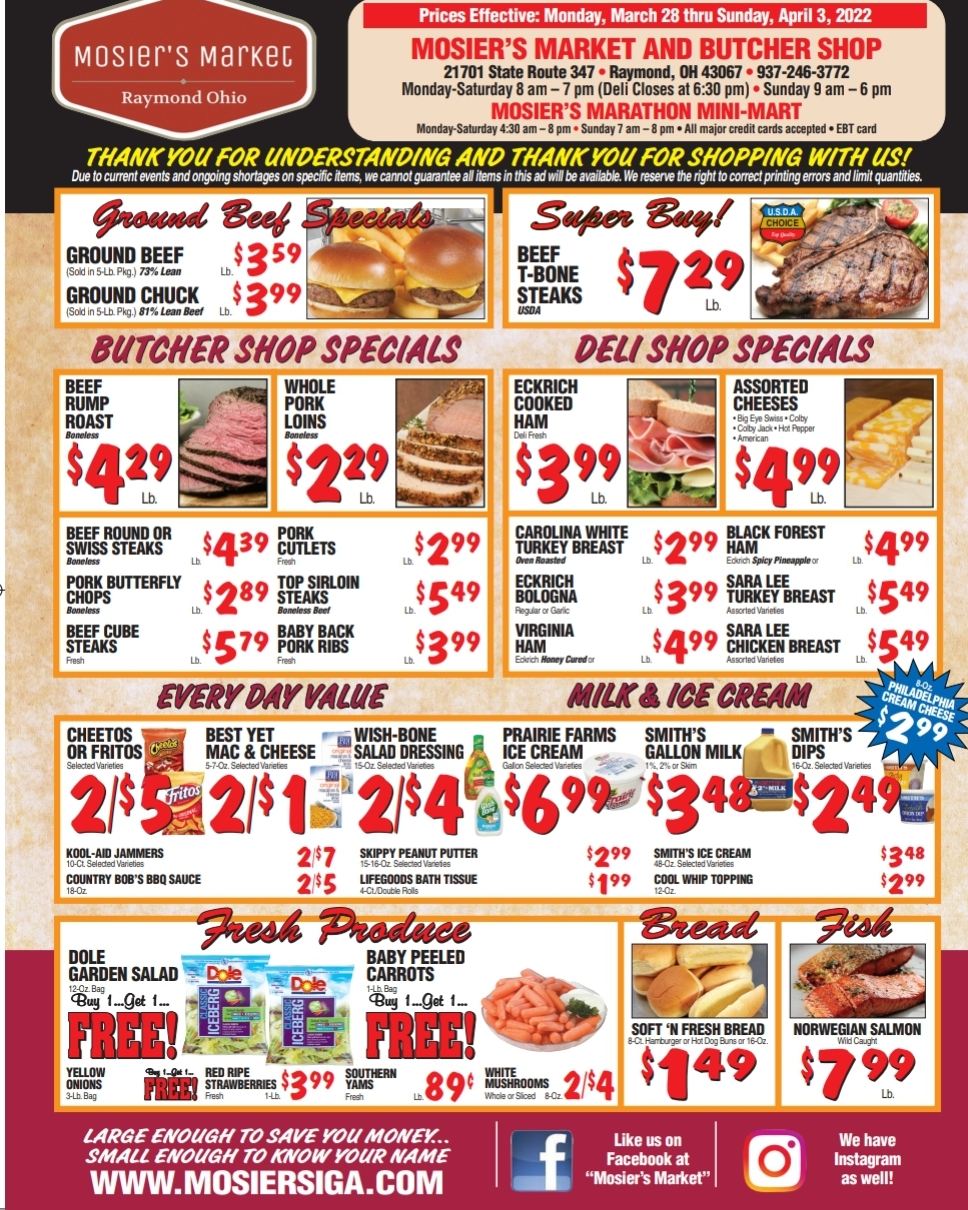 MOSIER'S MARKET - Raymond OH - Hours, Directions, Reviews - Loc8NearMe