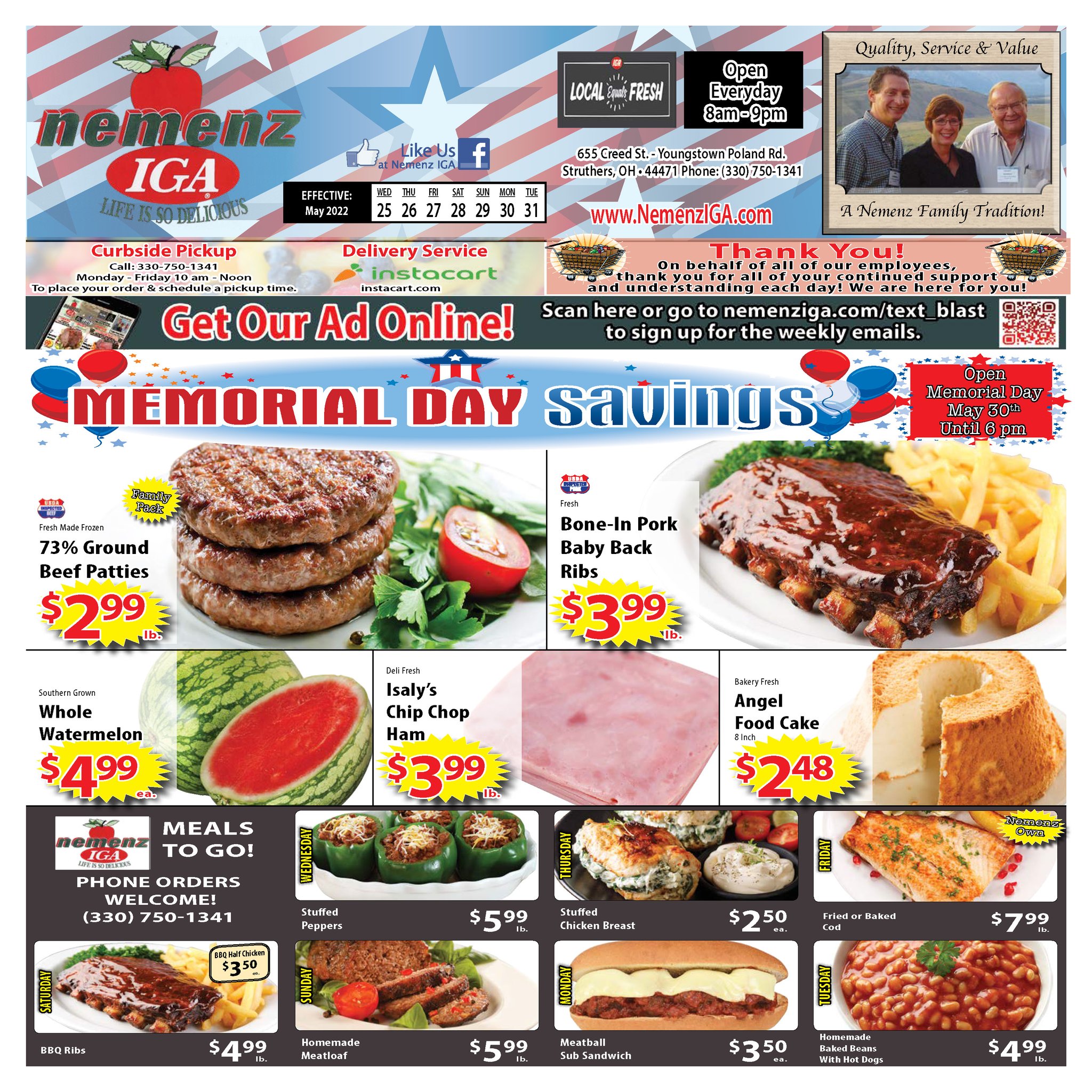 NEMENZ IGA STORES - Struthers OH - Hours, Directions, Reviews - Loc8NearMe